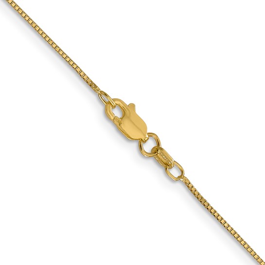14K Gold 14 inch Box Chain with Lobster Claw Clasp